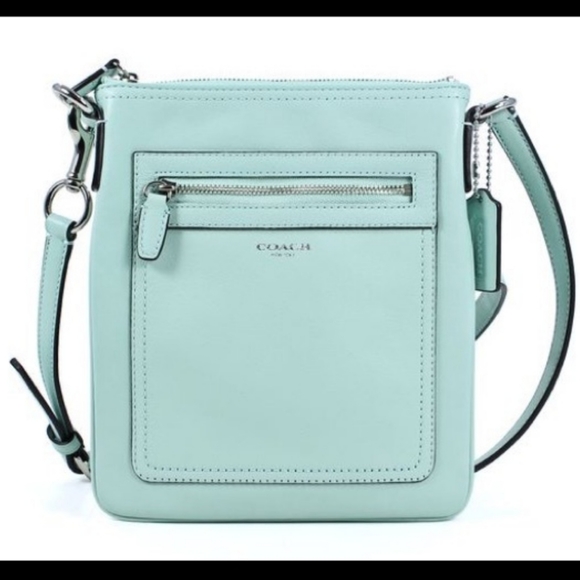 Coach | Bags | Coach Mint Legacy Leather Swingpack Crossbody Bag | Poshmark